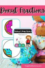 Donut Fractions - Fun Math Center - Forgetful Momma