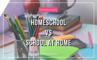 Homeschooling vs. School At Home - Forgetful Momma